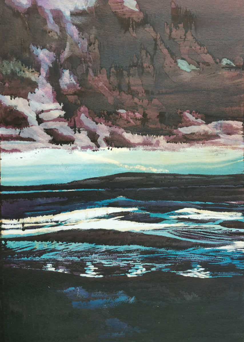 Long Fetch II - Gum & Ink – Terrace Gallery Cornwall